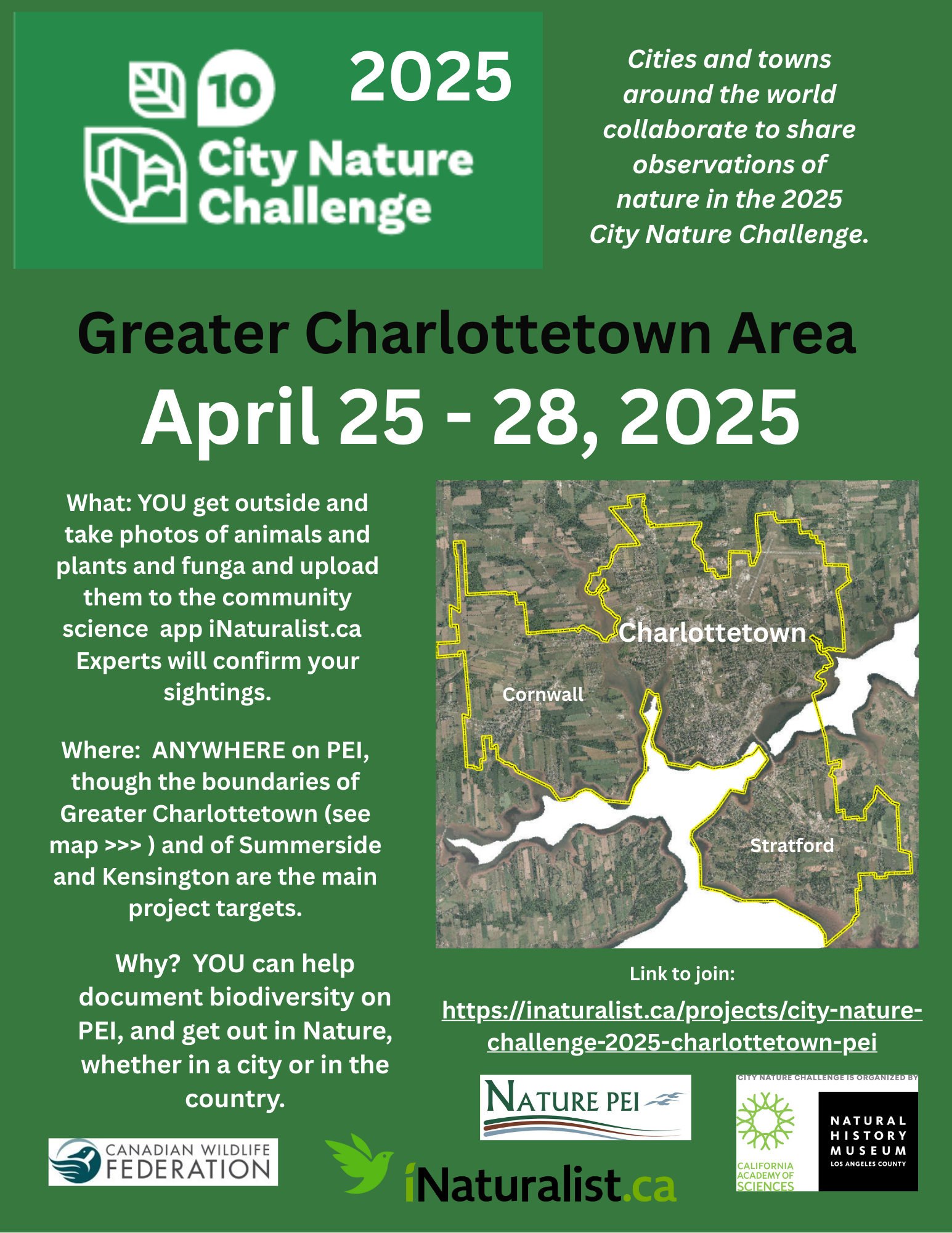 City Nature Challenge April 25-28, 2025 - Nature PEI