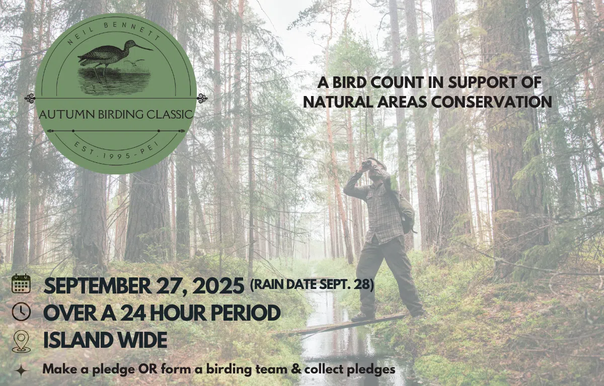 30th Annual Neil Bennett Autumn Birding Classic Sept 27th - Nature PEI